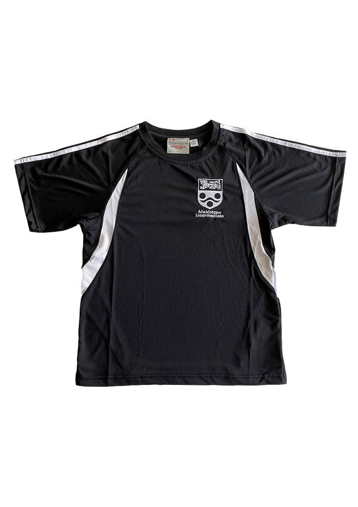 Maidstone Intermediate PE Tee Black/White | Maidstone Intermediate