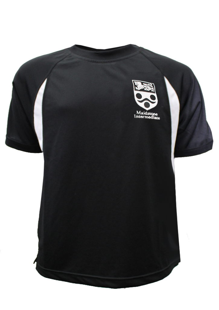 Maidstone Intermediate PE Tee Black/White | Maidstone Intermediate